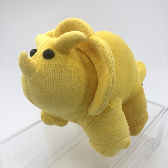 Toys | Manhattan Toy Yellow Triceratops Dinosaur 1991 Velour Plush ...